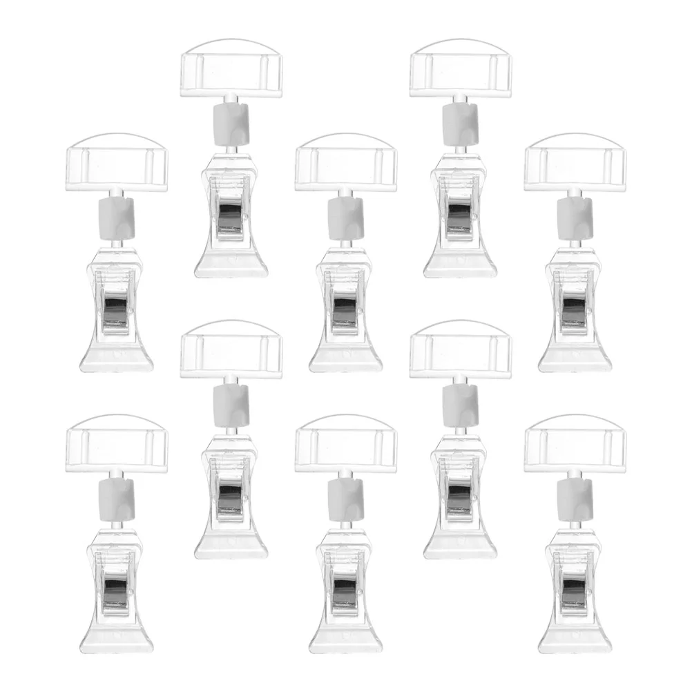 10-Pcs-Pallet-Racking-Clear-Plastic-Label-Holder-Merchandise-Display ...
