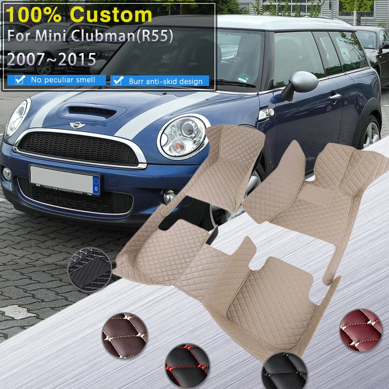 Car-Floor-Mats-For-Mini-Clubman-Clubvan-R55-2007-2015-Rug-Durable ...