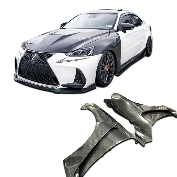Carbon-fiber-front-fender-Side-skirts-For-2013-and-2017-lexus-IS300 ...