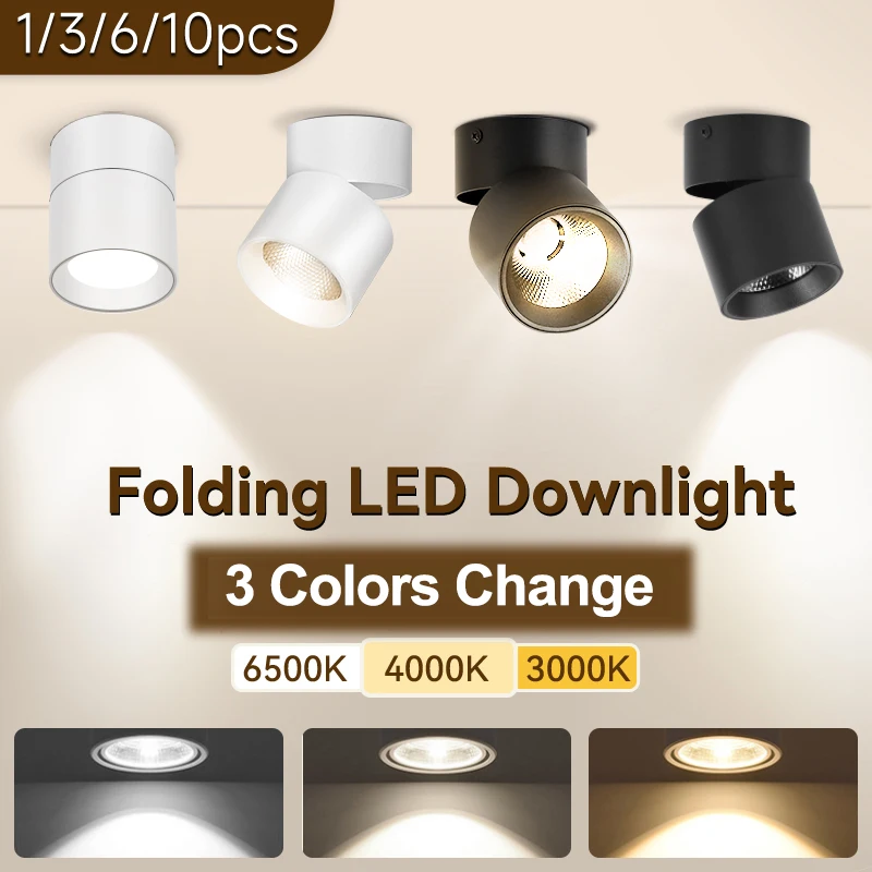 Foldable-Downlight-Led-Spot-Dimming-Lamp-Ceiling-Spot-Light-220V-7-10 ...