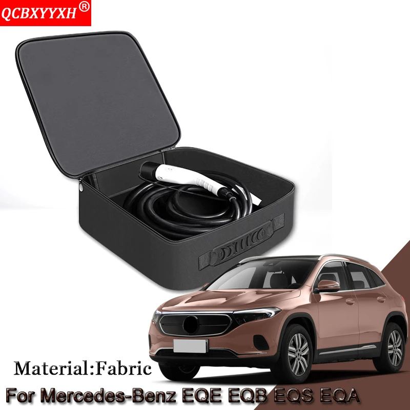 EV Car Charging Cable Storage Carry Bag For Mercedes-Benz EQE EQB EQS ...