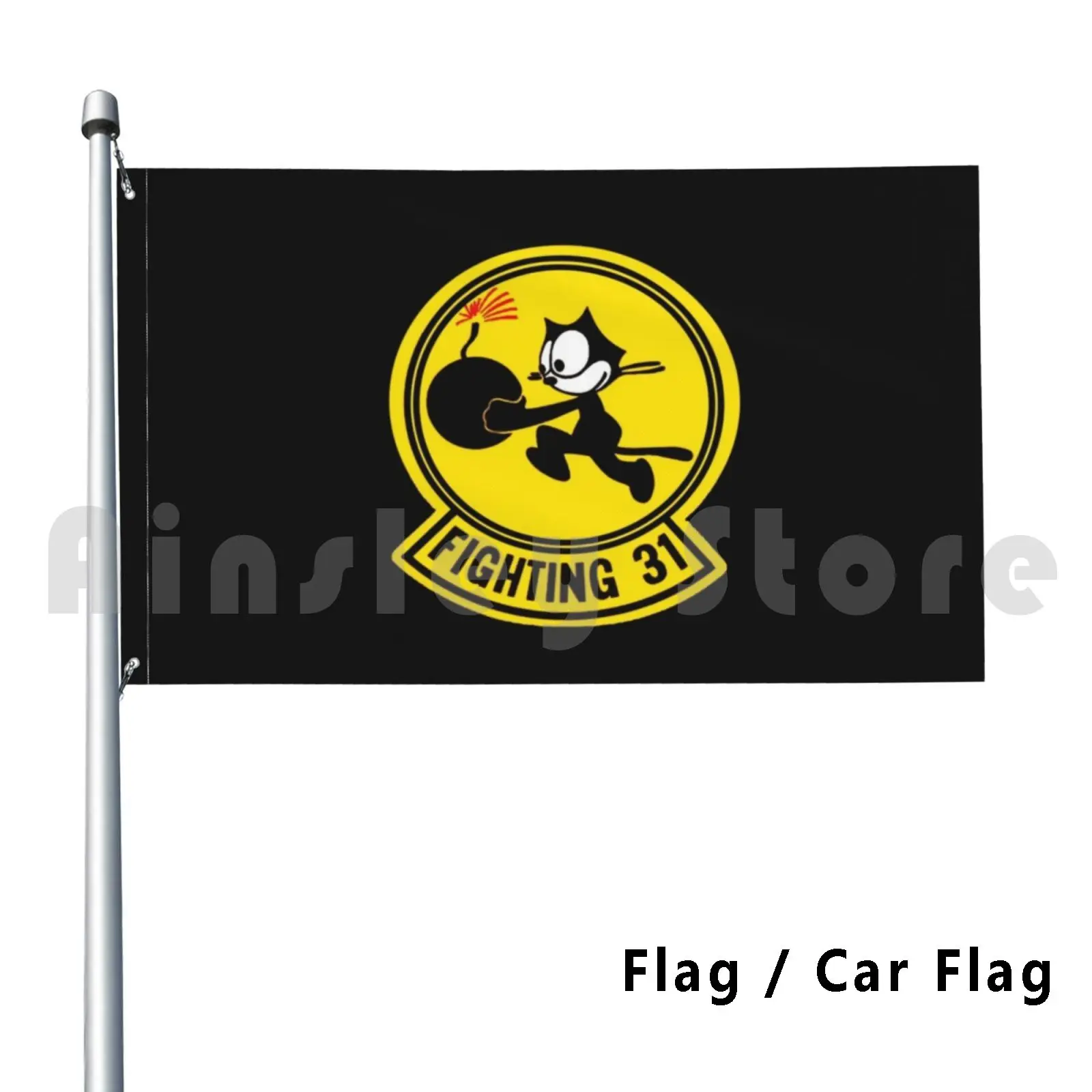 Fighting-31-Tomcatters-Outdoor-Decor-Flag-Car-Flag-Carrier-Aviator-F-14 ...