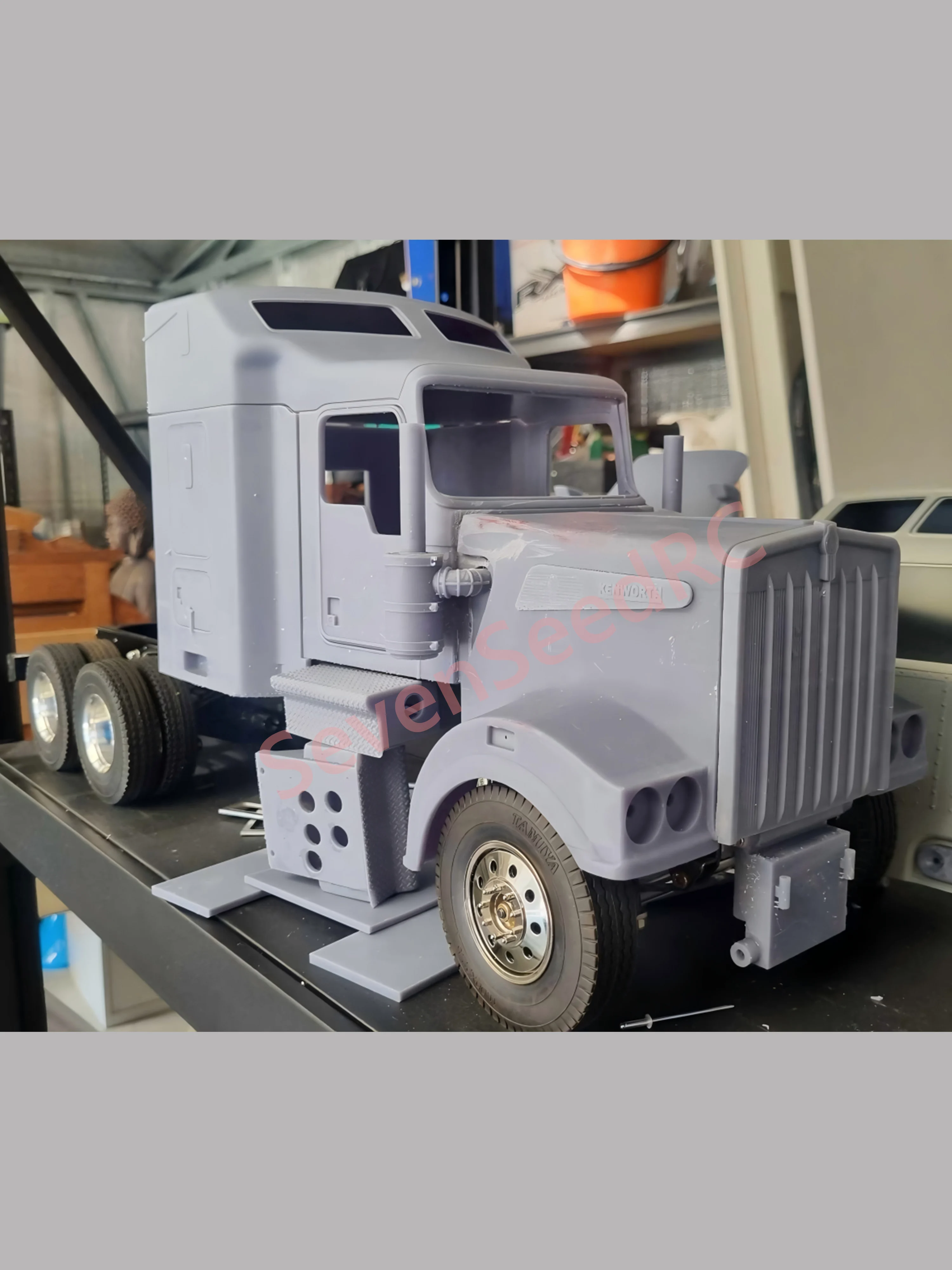 3d Printed Truck Cab Kit kenworth T909 1/10 1/14 Fmx Static Dot Model ...