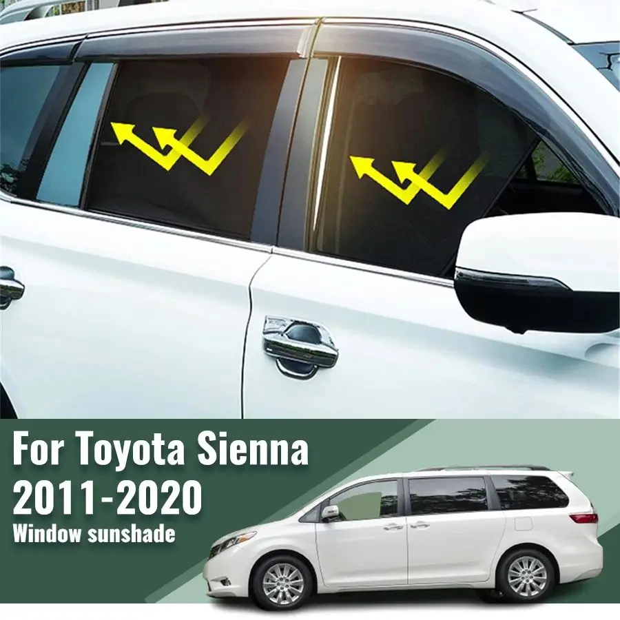 For-Toyota-Sienna-XL30-2010-2020-Rear-Side-Window-Sun-Shade-Visor-Car ...