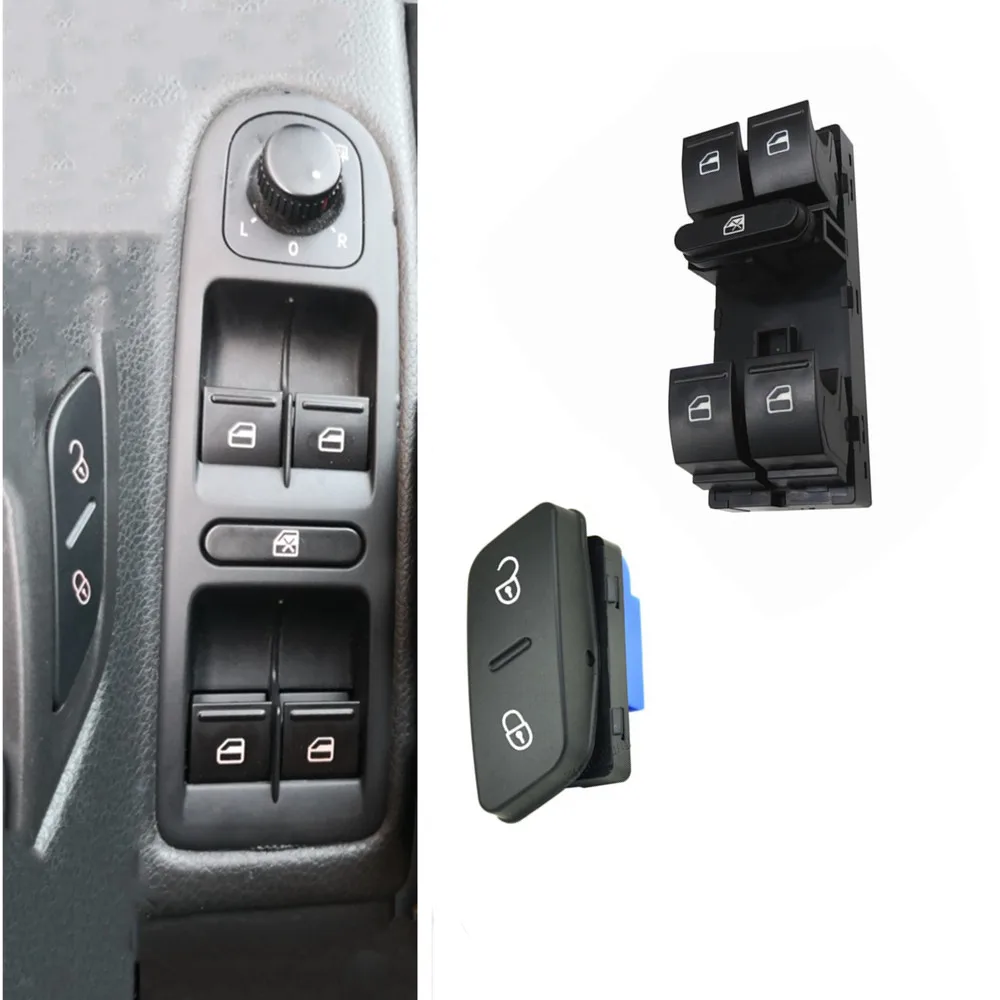 Electric-Power-Window-Switch-For-VW-Jetta-Golf-MK5-MK6-Passat-B6-B7-CC ...