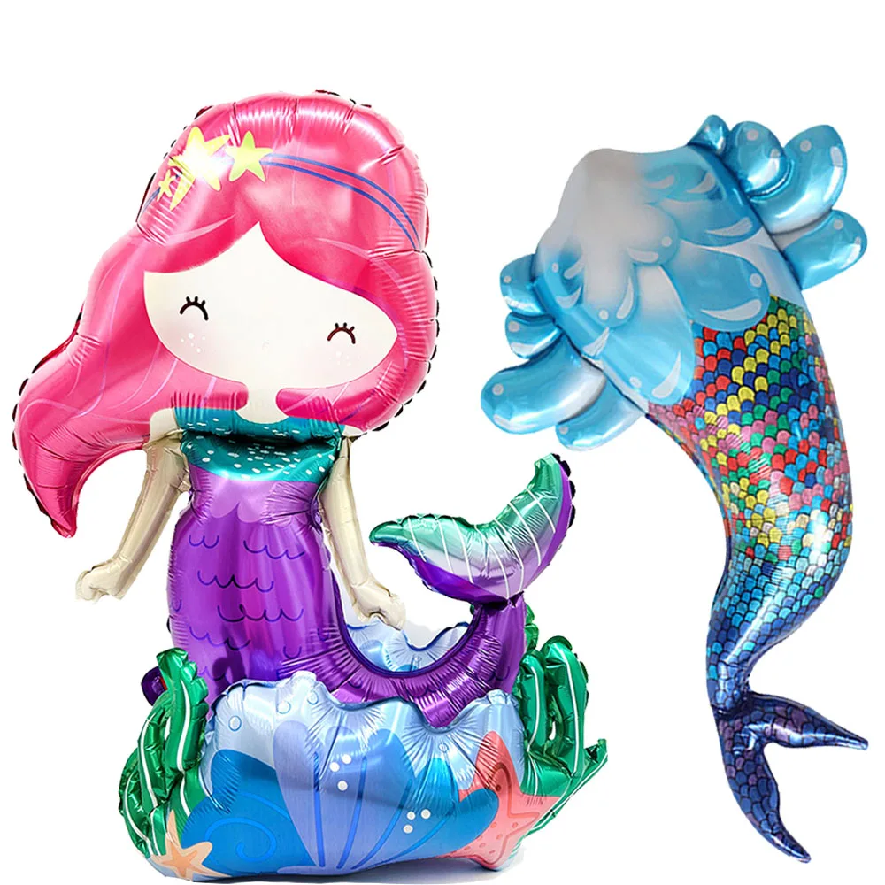 Large-Mermaid-Foil-Balloon-Mermaid-Tail-Balloons-Mermaid-Theme-Birthday ...