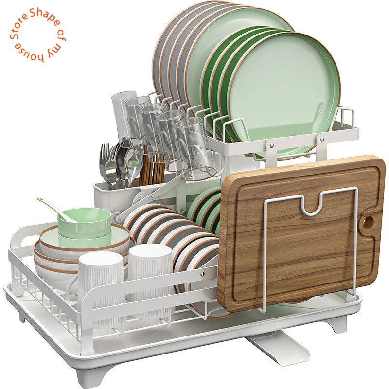 New-Kitchen-Dish-Rack-Drain-Rack-Dish-Plate-Dish-Storage-Rack-Household ...