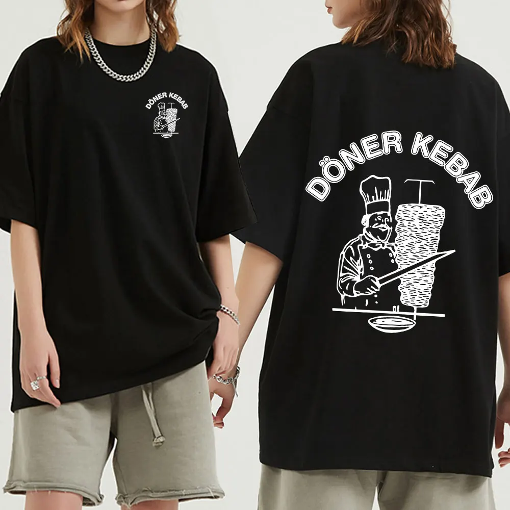 Camiseta-de-Doner-Kebab-para-hombre-y-mujer-Camisa-estampada-de-doble ...