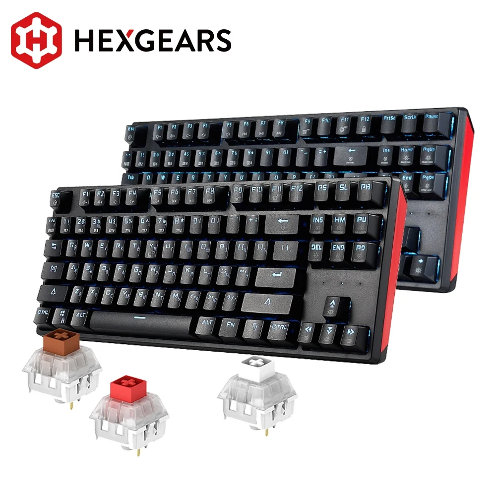 HEXGEARS-Mechanical-Keyboard-gaming-Hot-swappable-Switch-Russian-87-Key ...