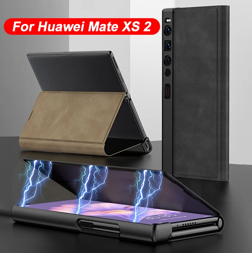 GKK-Luxury-Magnetic-Fold-Matte-Leather-Case-For-Huawei-Mate-Xs-2-Phone ...