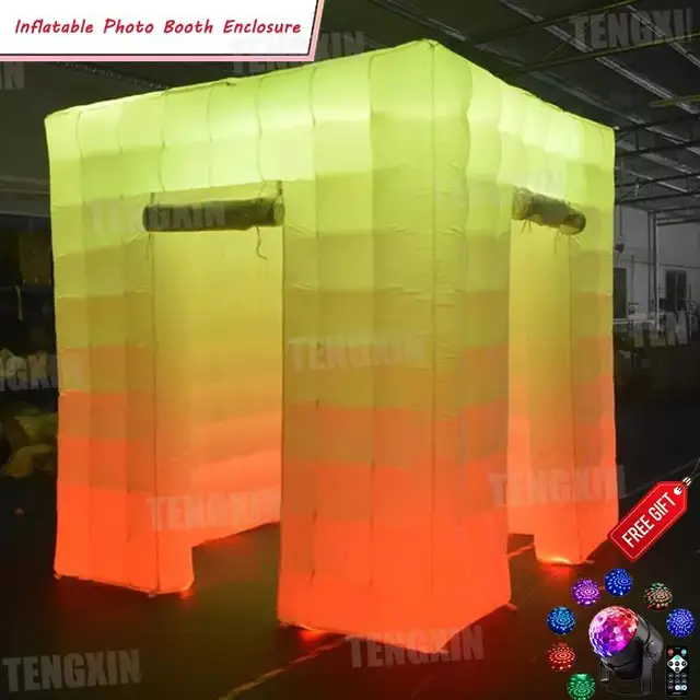 Hot Sale LED Inflatable Photo Booth Enclosure with Blower Photo Booth ...