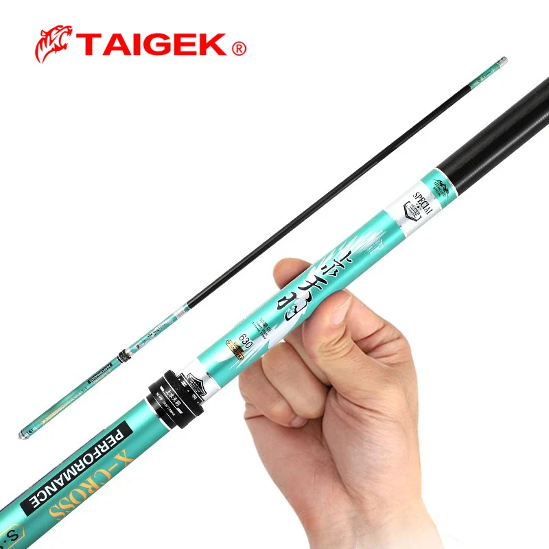 TAIGEK-Ultralight-Carbon-Fiber-Telescopic-Fishing-Rod-6-3m7-2m8-1m9m10M ...