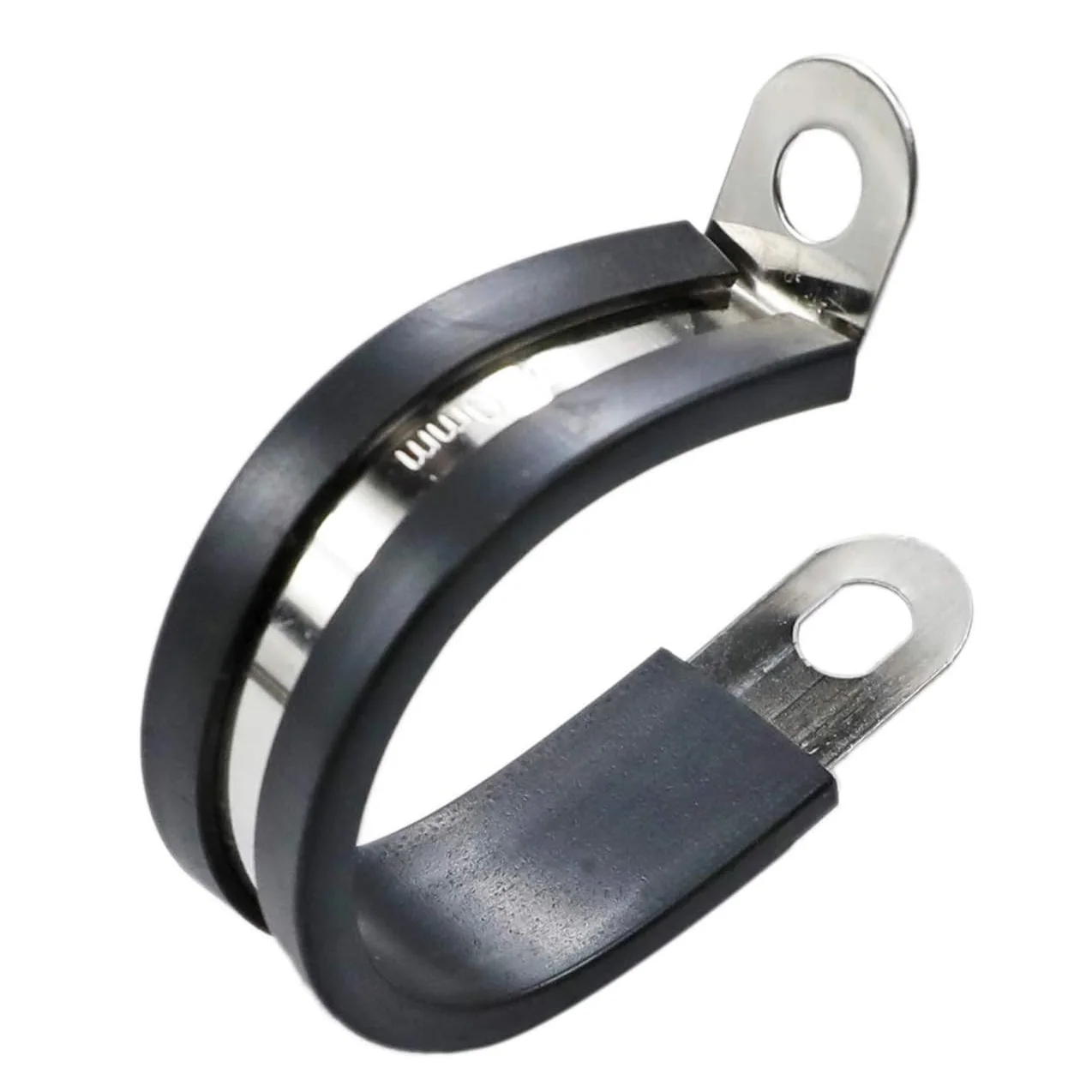 30PCS 304 Stainless Steel Rubber Lined P Clips R-type Pipe Clamp Cable ...