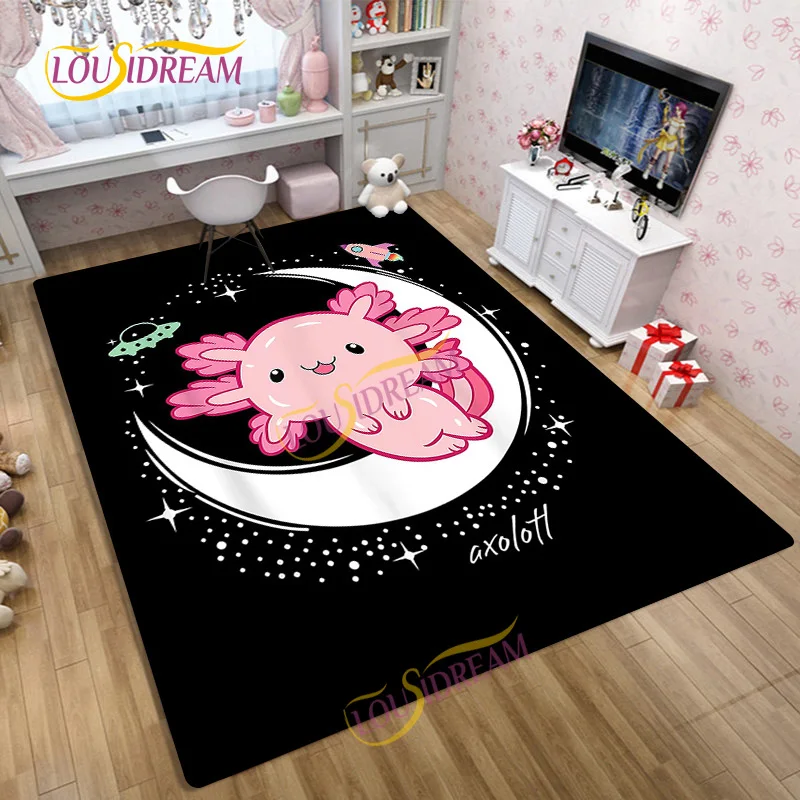 Cartoon animal Axolotl Soft Plush Kids Room Carpet Living Room Kitchen ...