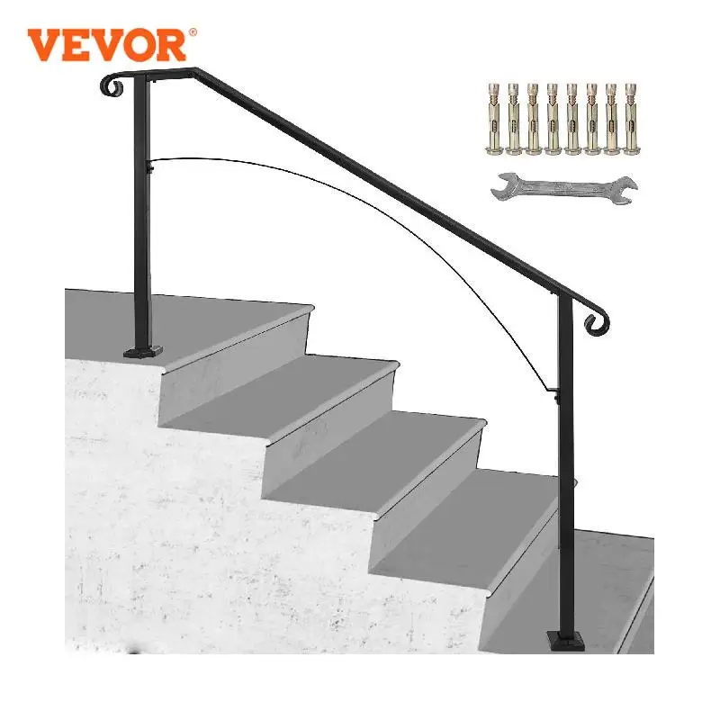VEVOR-Handrails-for-Outdoor-Steps-Fit-4-or-5-Steps-Outdoor-Stair ...