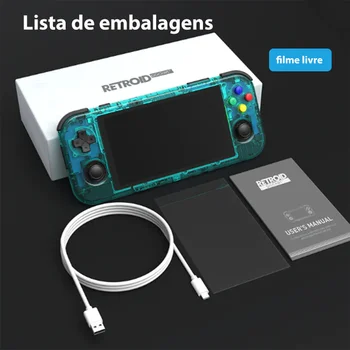 Bolso Retroid 3 Plus Handheld Game Console, 4G + 128G, Android 11, Tela ...