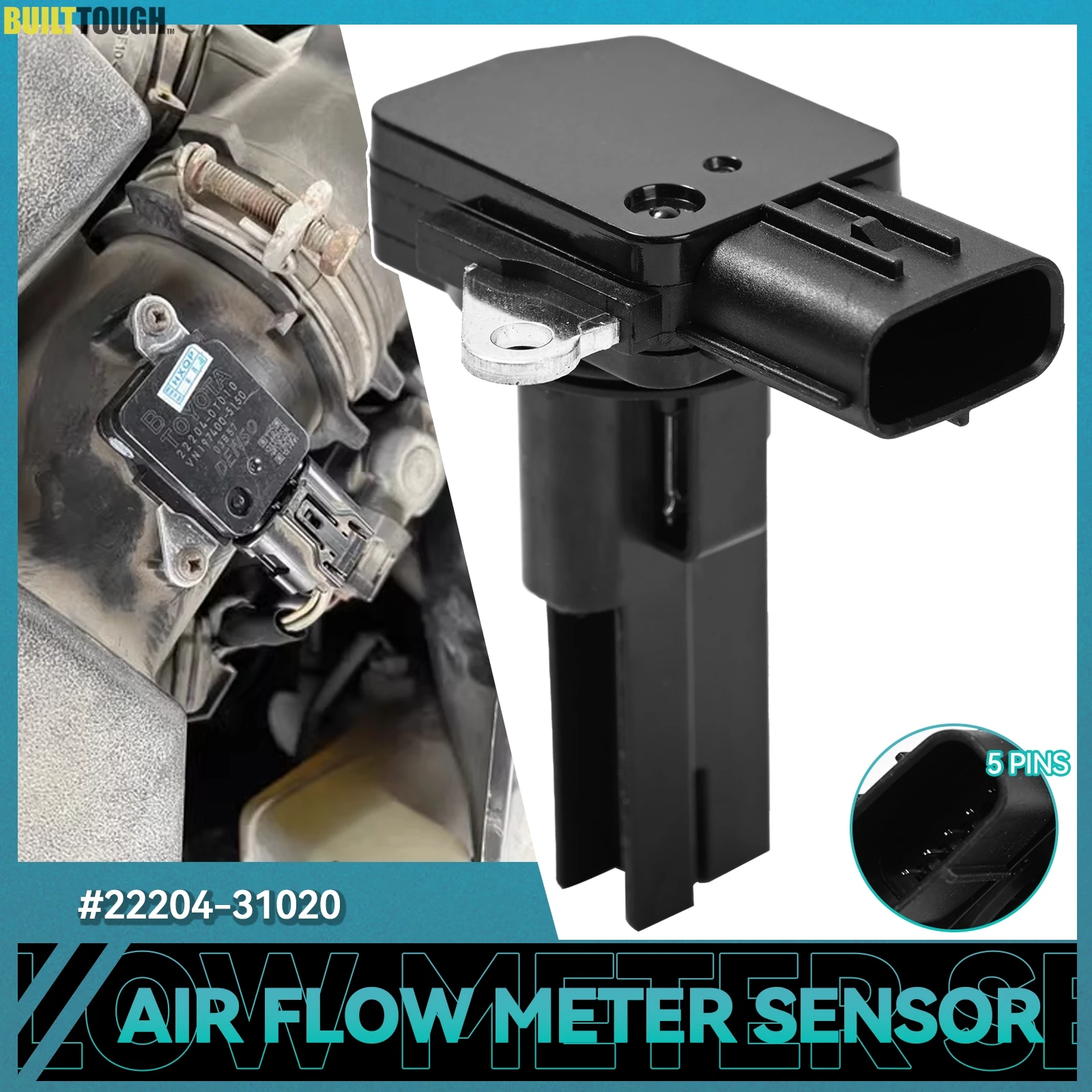 22204-31020 MAF Mass Air Flow Meter Sensor For Toyota Camry Corolla ...