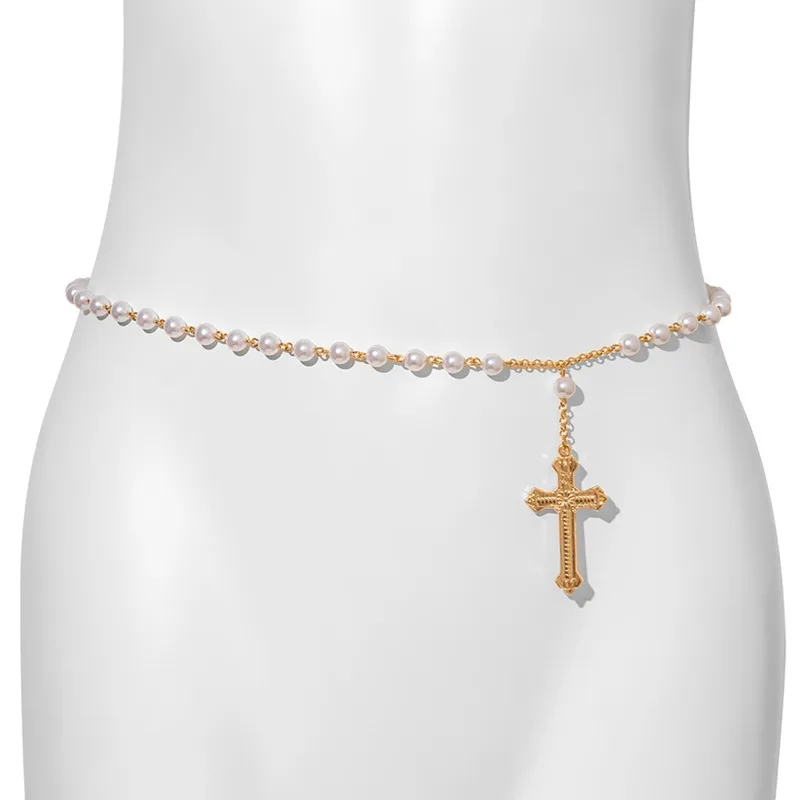 Pearl Body Chain Accessories | Cross Body Waist Jewelry | Imitation ...