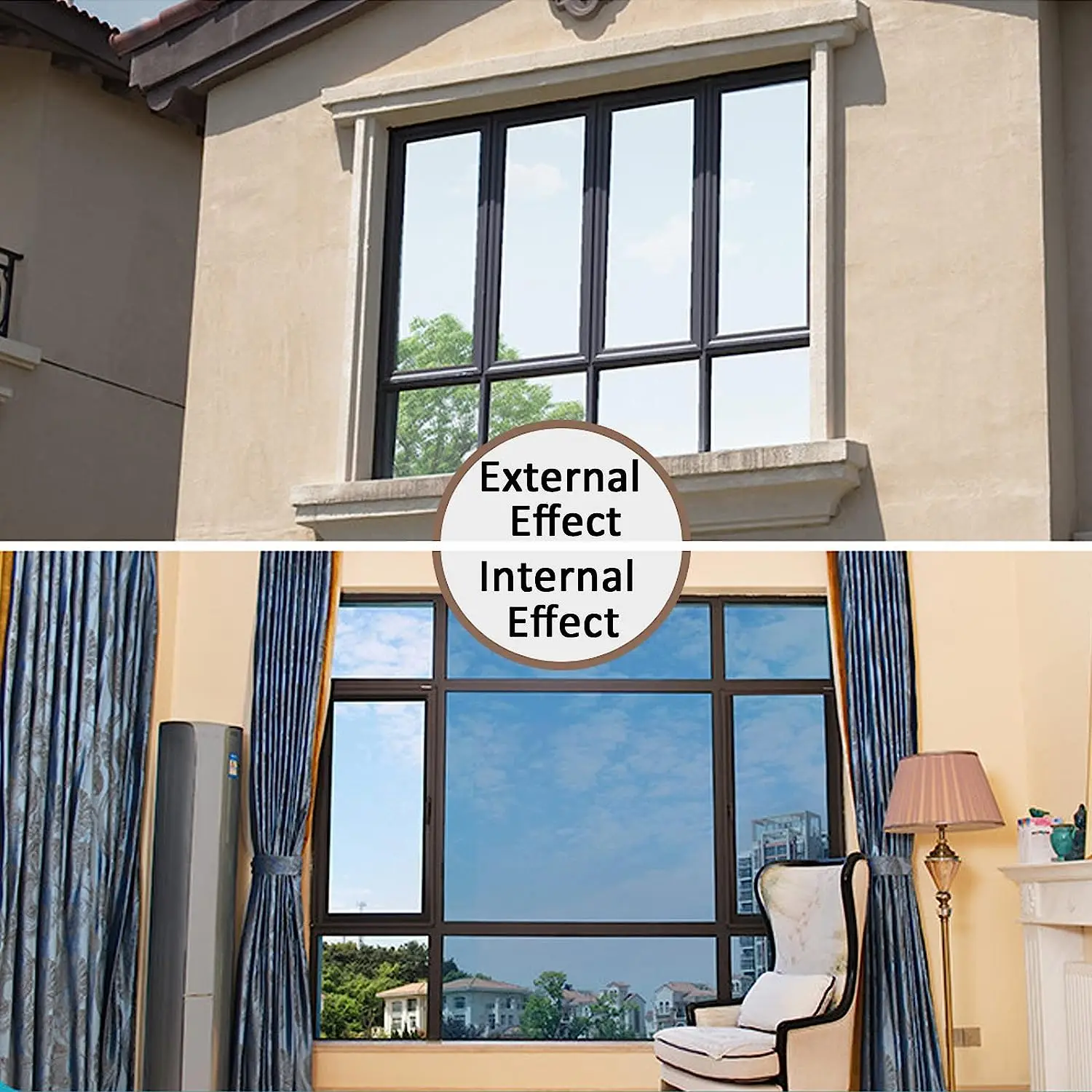 Reflective Safety Glass Windows