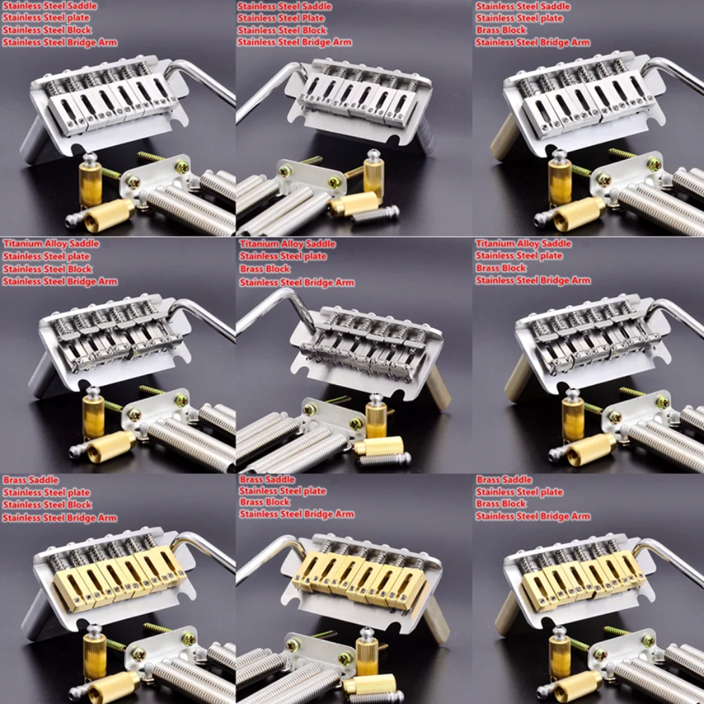 Stainless Steel Guitar Blocks | Titanium Tremolo Saddle | Stainless ...
