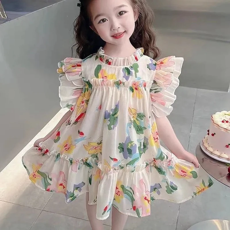 2-10Years-Baby-Toddler-Summer-Dress-Children-Mesh-Print-Sleeveless ...