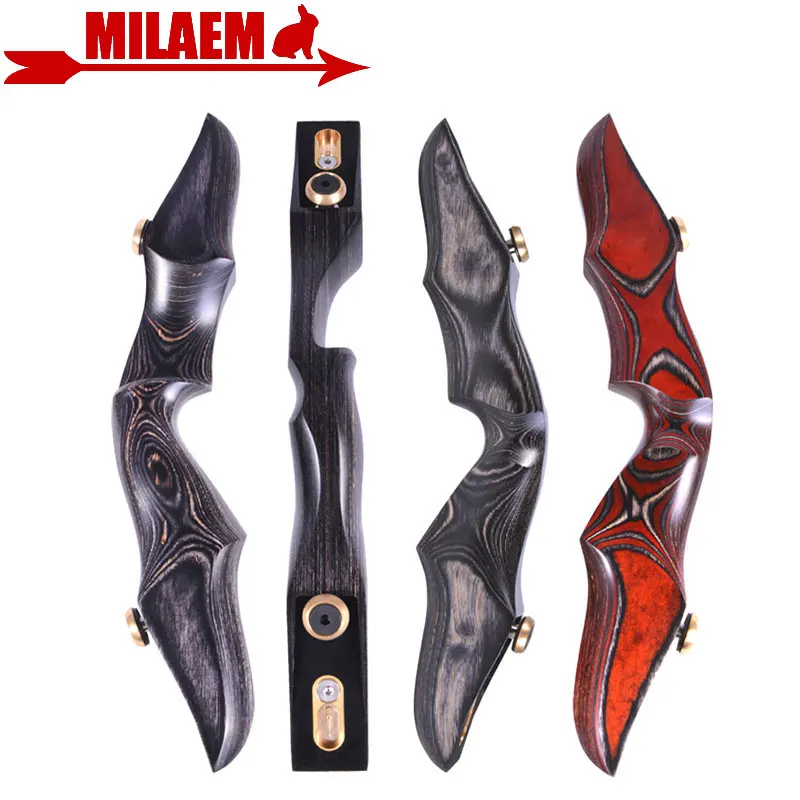 Archery 15inch ILF Recurve Bow Riser Wooden Bow Riser Handle Takedown ...