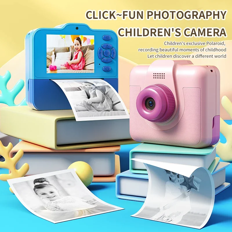 Children-Digital-Camera-Instant-Print-for-Kids-Thermal-Print-Camera ...
