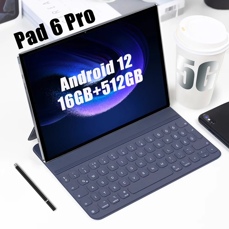 Tableta-Pad-6-Pro-Android-de-10-1-pulgadas-Tablet-HD-de-16-GB-512GB ...