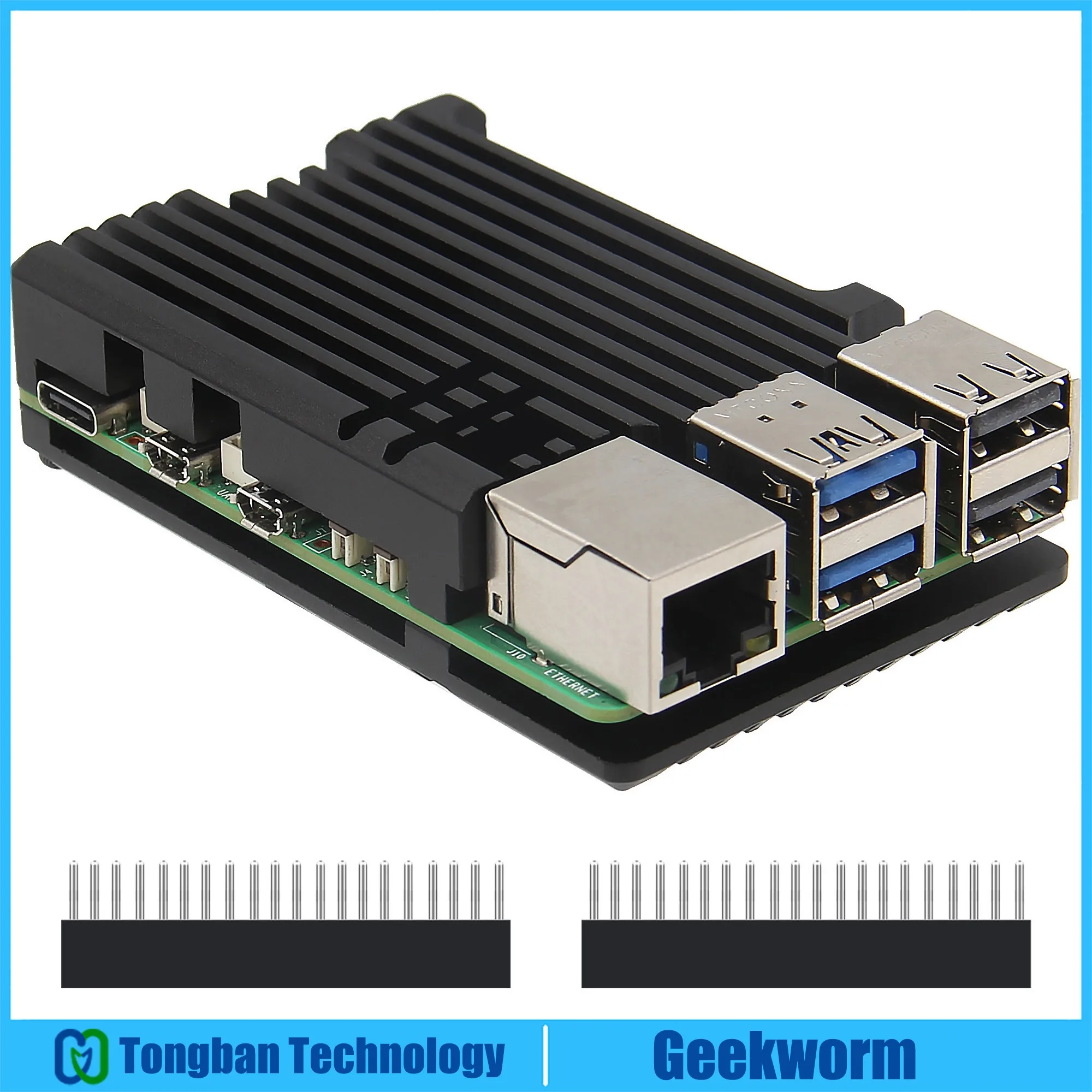 Geekworm-Raspberry-Pi-5-Case-Passive-Cooling-Aluminum-Alloy-Armor-Shell ...