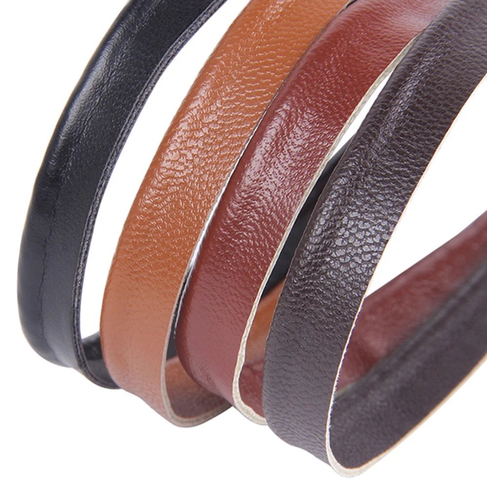 Lychee Pattern 10mm Flat PU Leather Clothing Backpack Edging Strap Cord ...