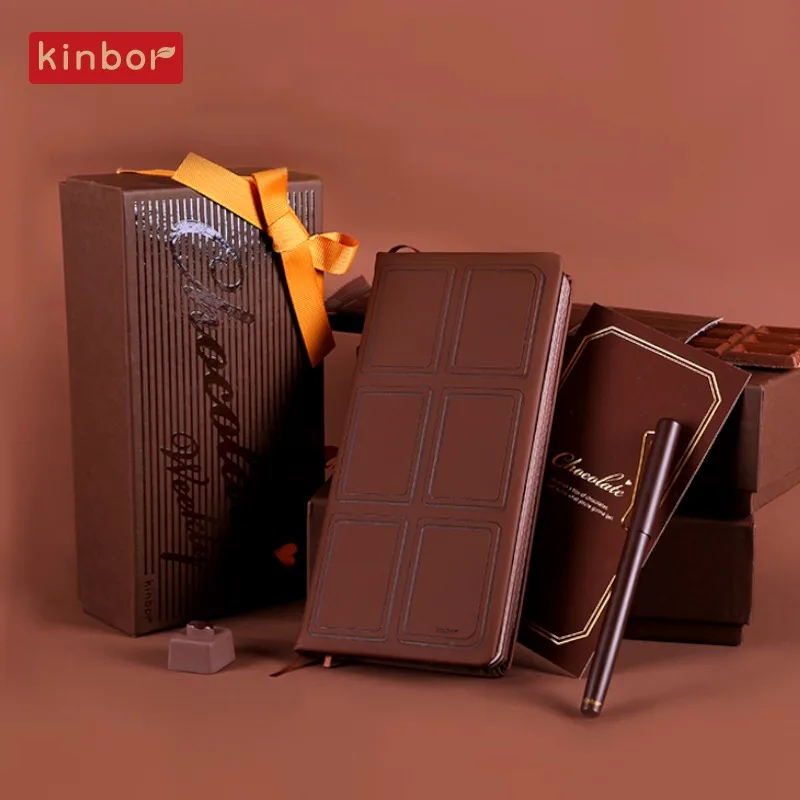 Kinbor-Notebook-Portable-Weekly-Planner-With-Pen-Set-Chocolate-To-Do ...