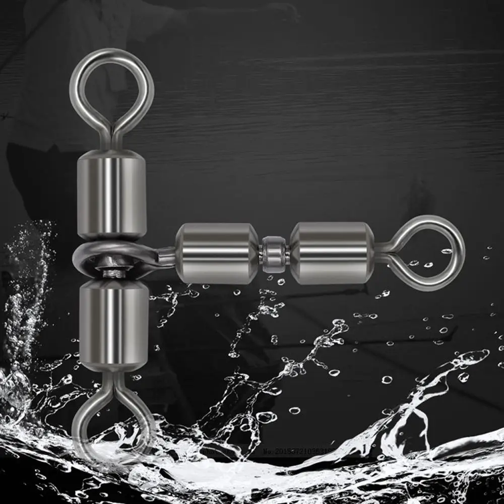 10pcs-Fishing-Swivels-Solid-Connector-High-Speed-Double-Rolling ...