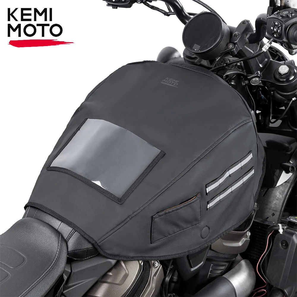 Motorcycle-Tank-Cover-for-Touring-Softtail-Waterproof-Fuel-Tank-Cover ...