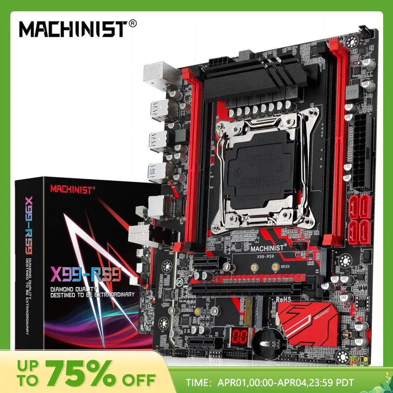 MACHINIST-RS9-X99-Moederbord-Ondersteuning-Xeon-E5-V3-V4-LGA-2011-3-CPU ...