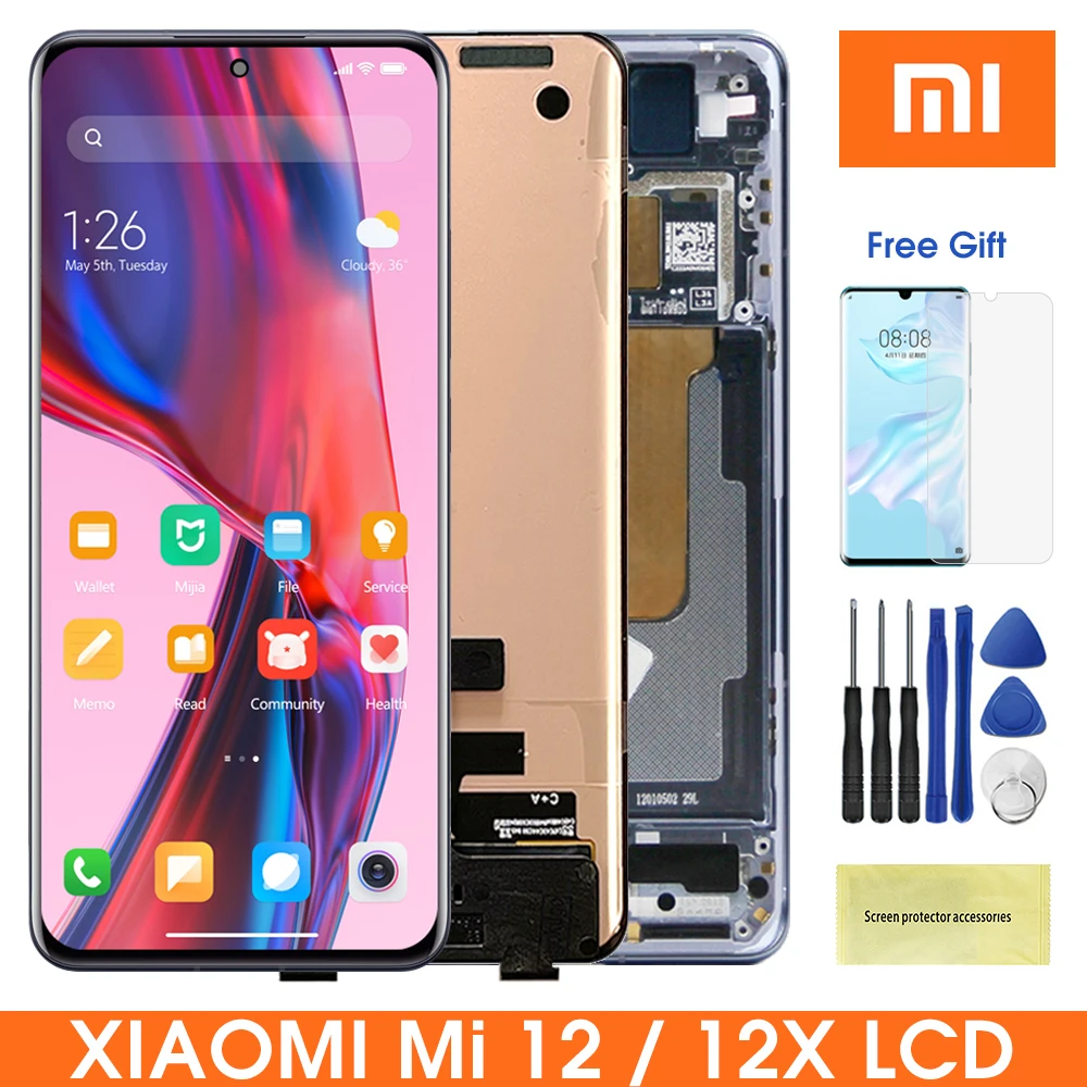 Original Mi 12 Display Screen, for Xiaomi 12 2201123G Lcd Display ...