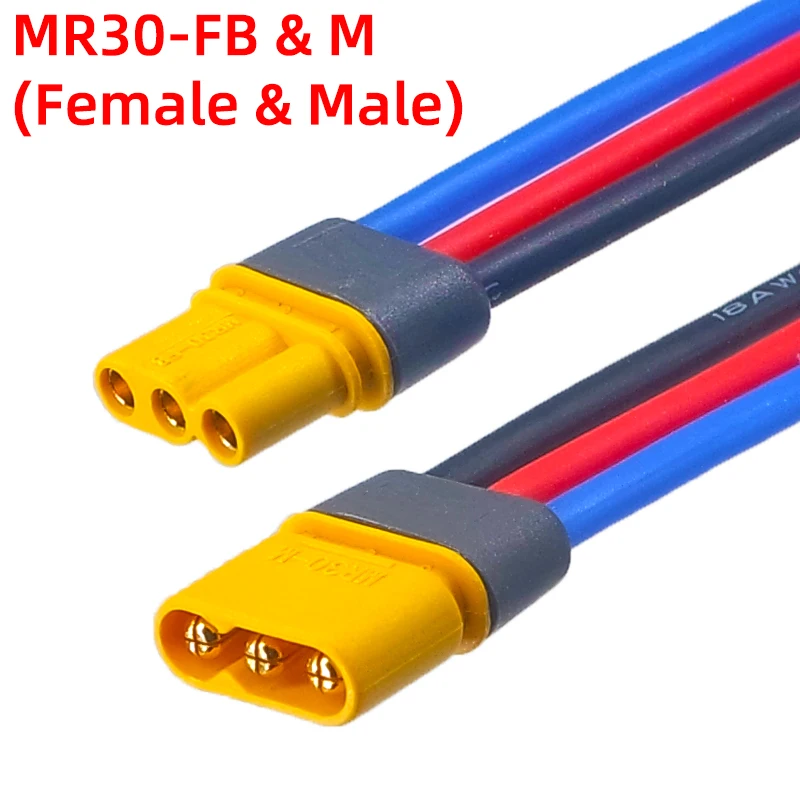 Amass-MR30-Cable-Connector-Male-Female-MR30-FB-M-3Pin-Plug-with-Sheath ...