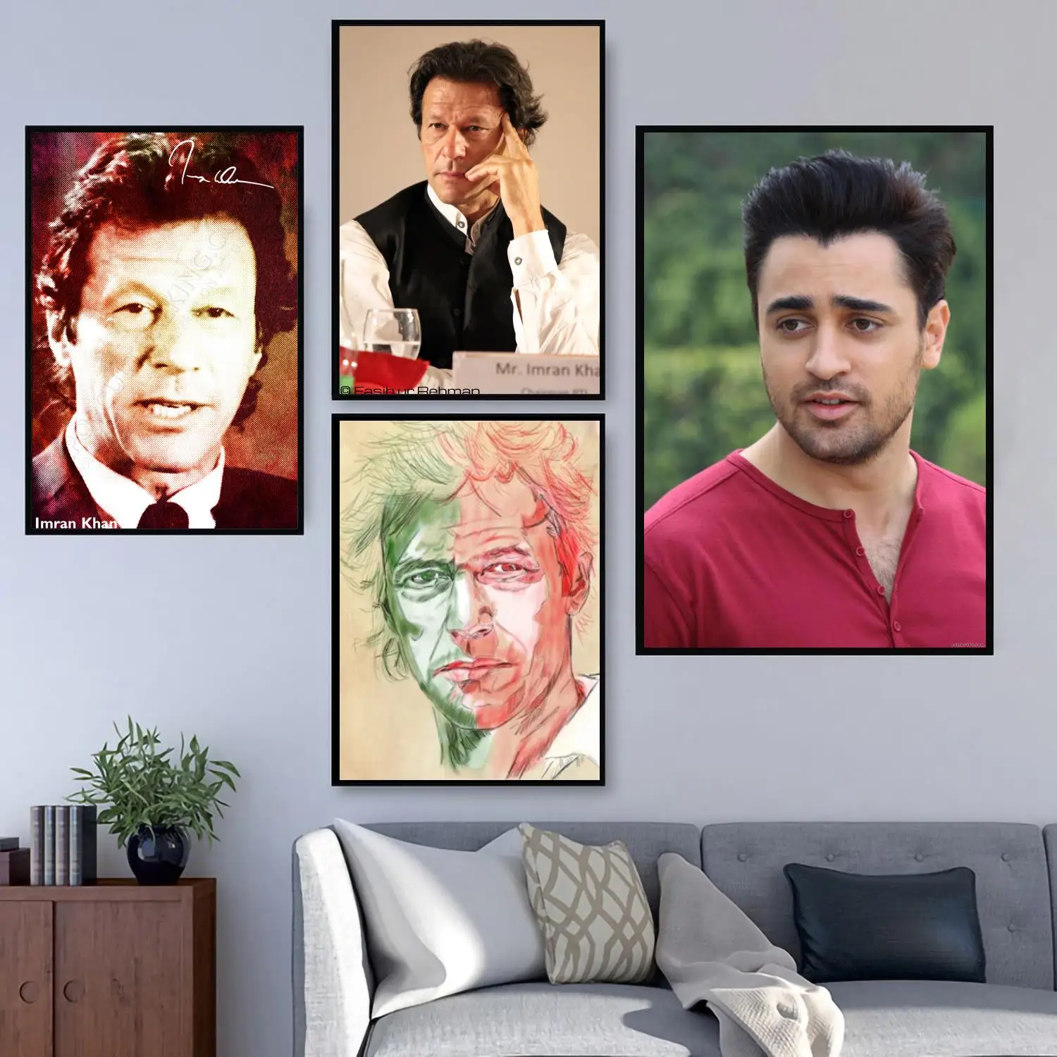 Imran-Khan-Actor-Affiches-d-coratives-en-toile-Art-mural-Customs-Cadeau ...