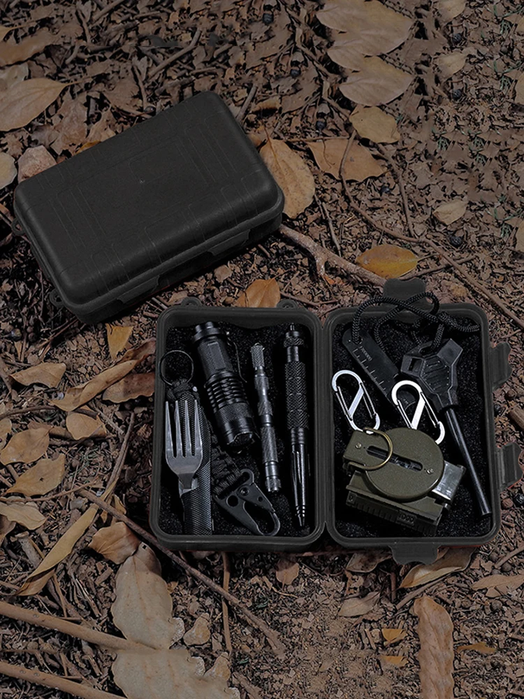 Survival-Airtight-Case-Camping-Storage-Box-Holder-Storage-EDC-Tool ...