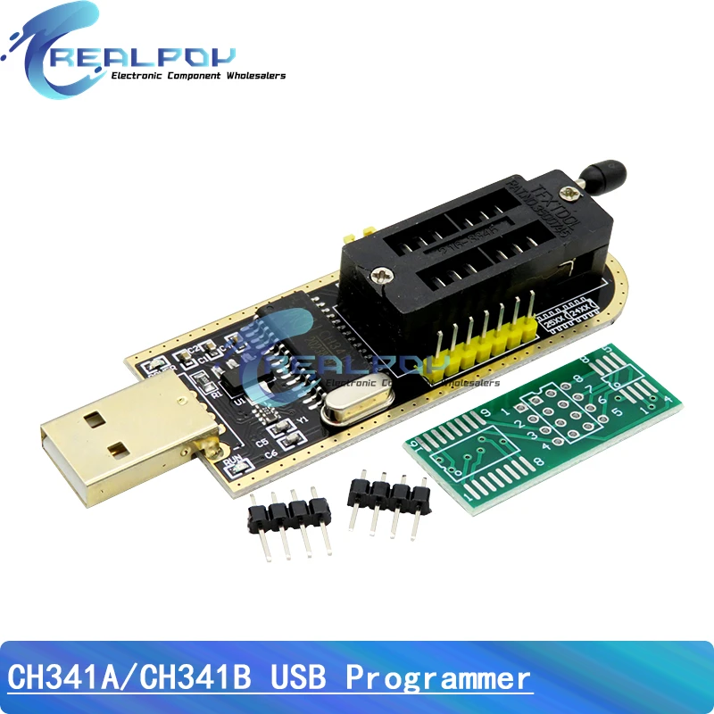 Programador Usb Com Software E Driver Eeprom Flash Bios Ch341a Ch341b 24 25 Séries