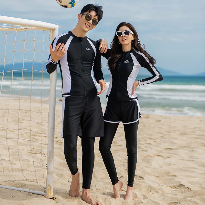 Rash-Guard-Couples-Long-Sleeve-Shirt-for-Men-and-Women-Multi-Pieces ...