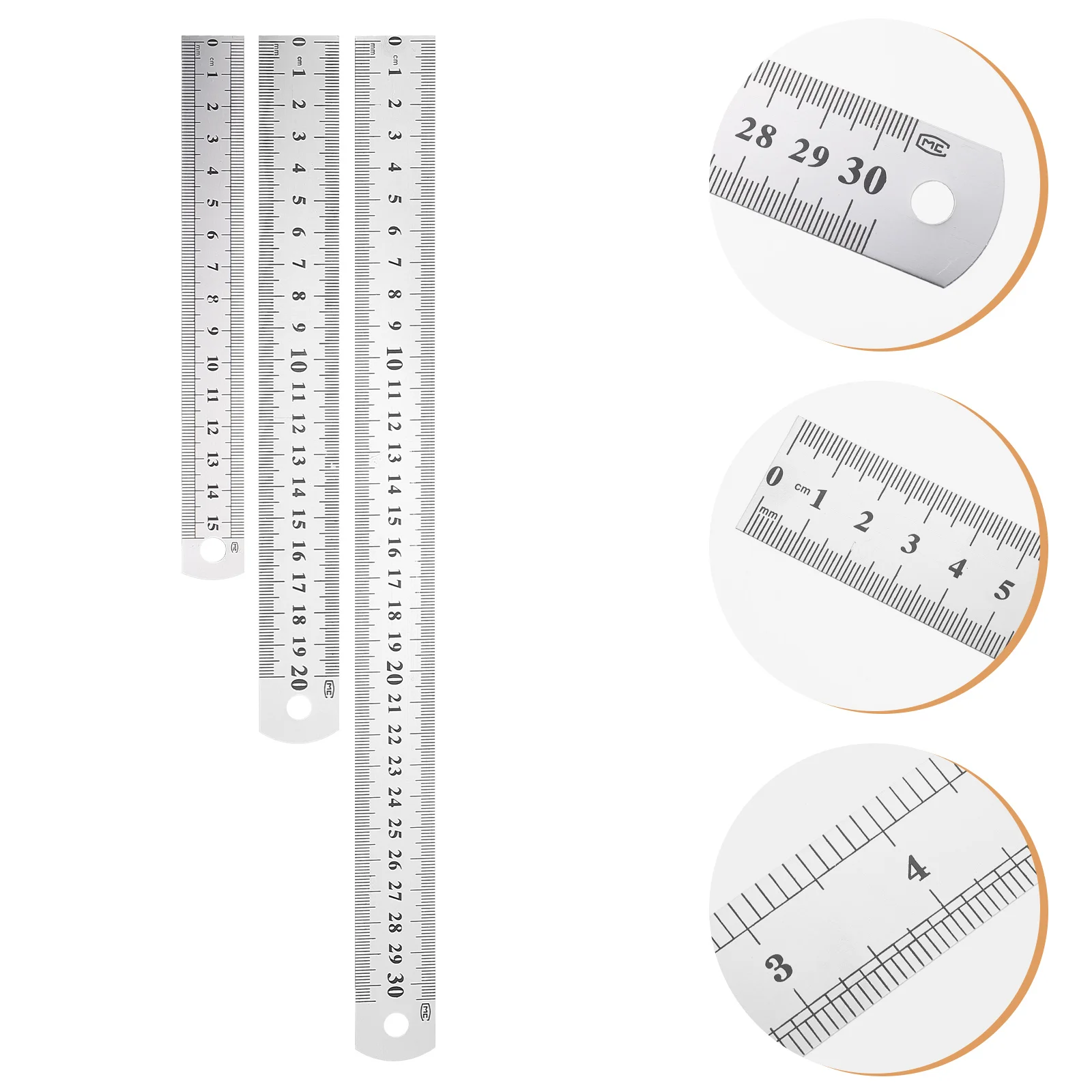 3-Pcs-Ruler-Rolling-Straight-Machinist-Math-Geometry-Measuring ...