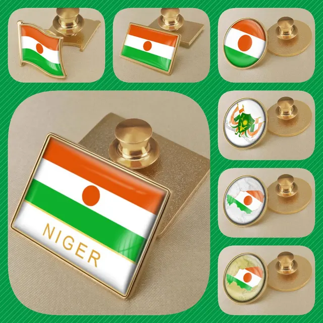 Lapel Pin Nigeria Country Flag Badge - Enamel Metal, New (Mix & Match ...