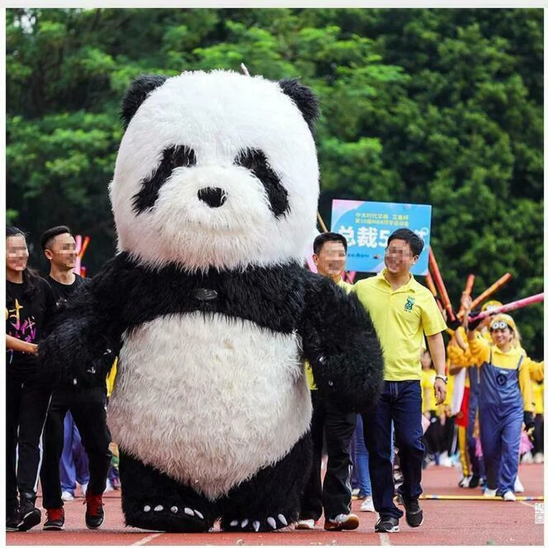 Disfraz inflable de oso Panda para adultos, traje de fiesta, disfraces ...