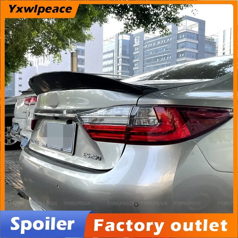 Real-Carbon-Fiber-Rear-Trunk-Lip-Spoiler-Car-Accessories-for-LEXUS-ES ...