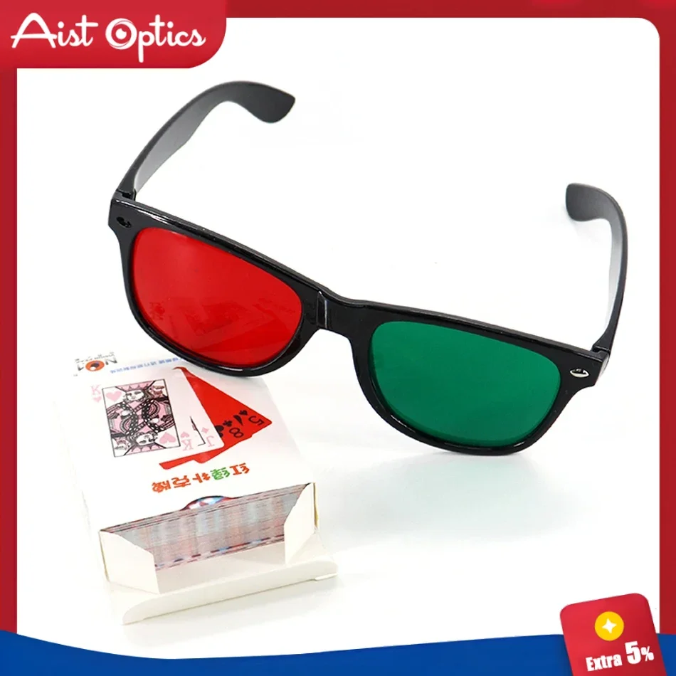 AIST 1 Set Red/Green Poker Anti-Suppression Vision Amblyopia Strabismus ...