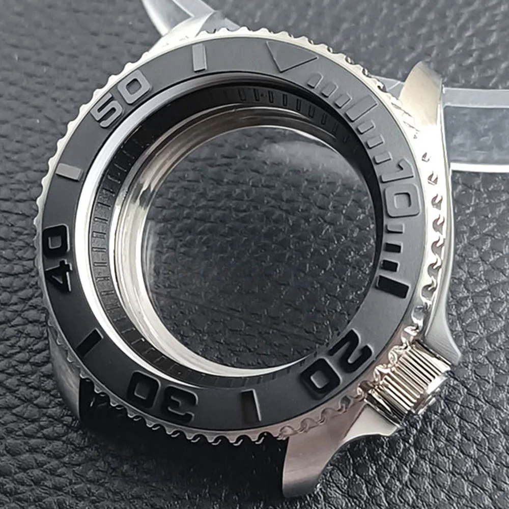 Case-42mm-Men-s-Watches-Steel-Black-Matte-Case-FIT-NH35-NH36-Movement ...