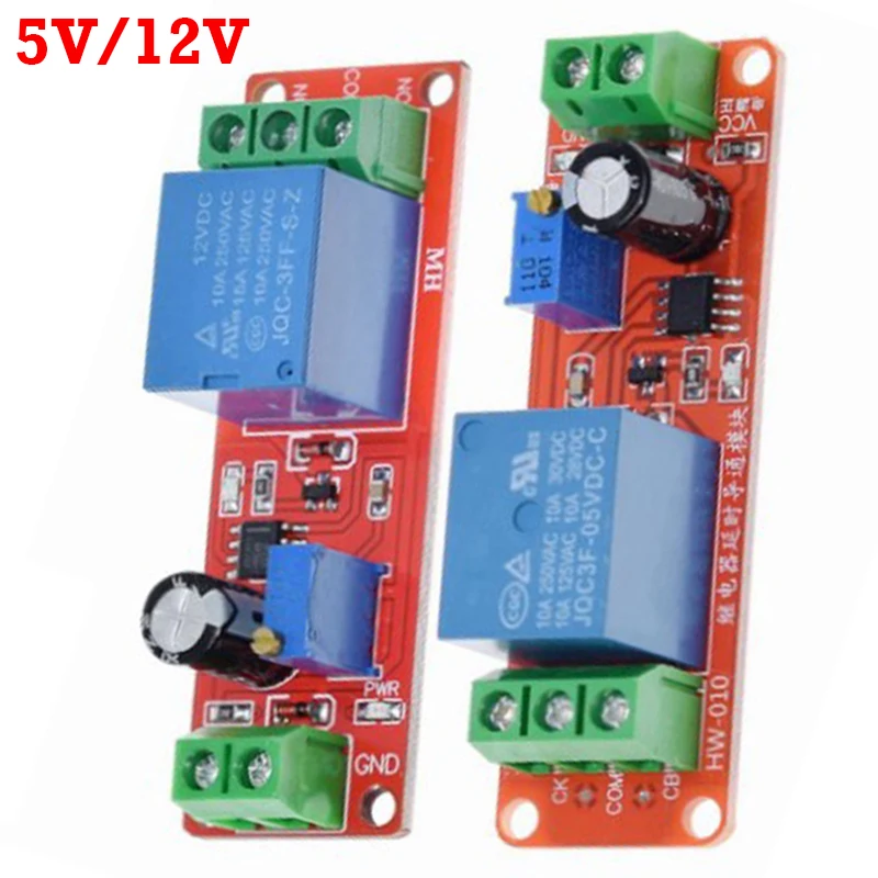NE555-Time-Delay-Relay-DC-5V-12V-Relay-Delay-On-off-Switch-Shield ...