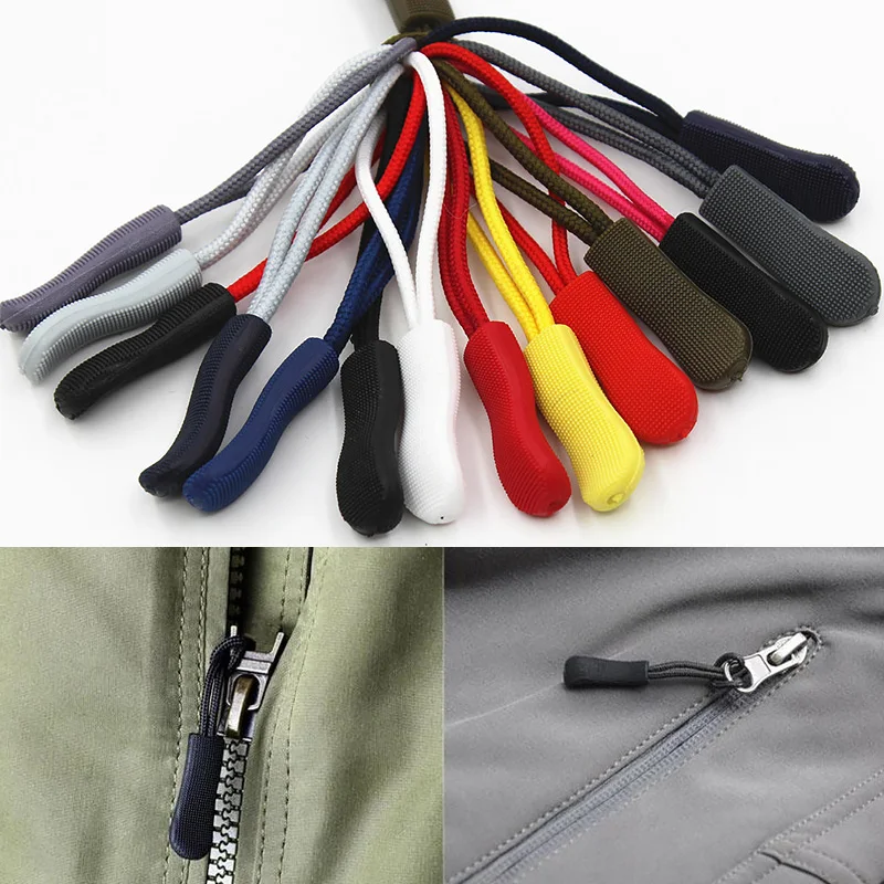 10pcs-Colorful-Zipper-Pull-Cord-Sport-Garment-Travel-Bag-Clip-Buckle ...