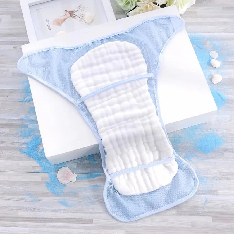 3Pcs-lot-Baby-Diaper-Insert-Cotton-15-Layers-Washable-Newborn-Diapers ...