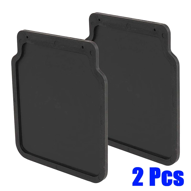 2Pcs 23x20cm Mud Flaps Caravan Trailer Splash Guard Splash Flap Black ...